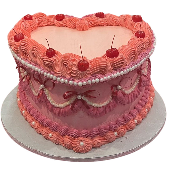 Heart-Shaped Cake — Baked Cravings