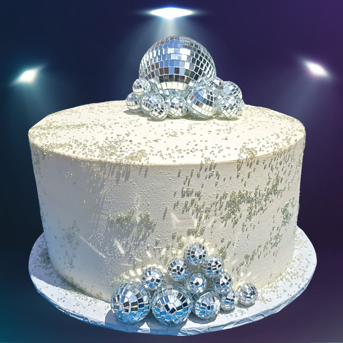 Disco Ball Cake — Baked Cravings