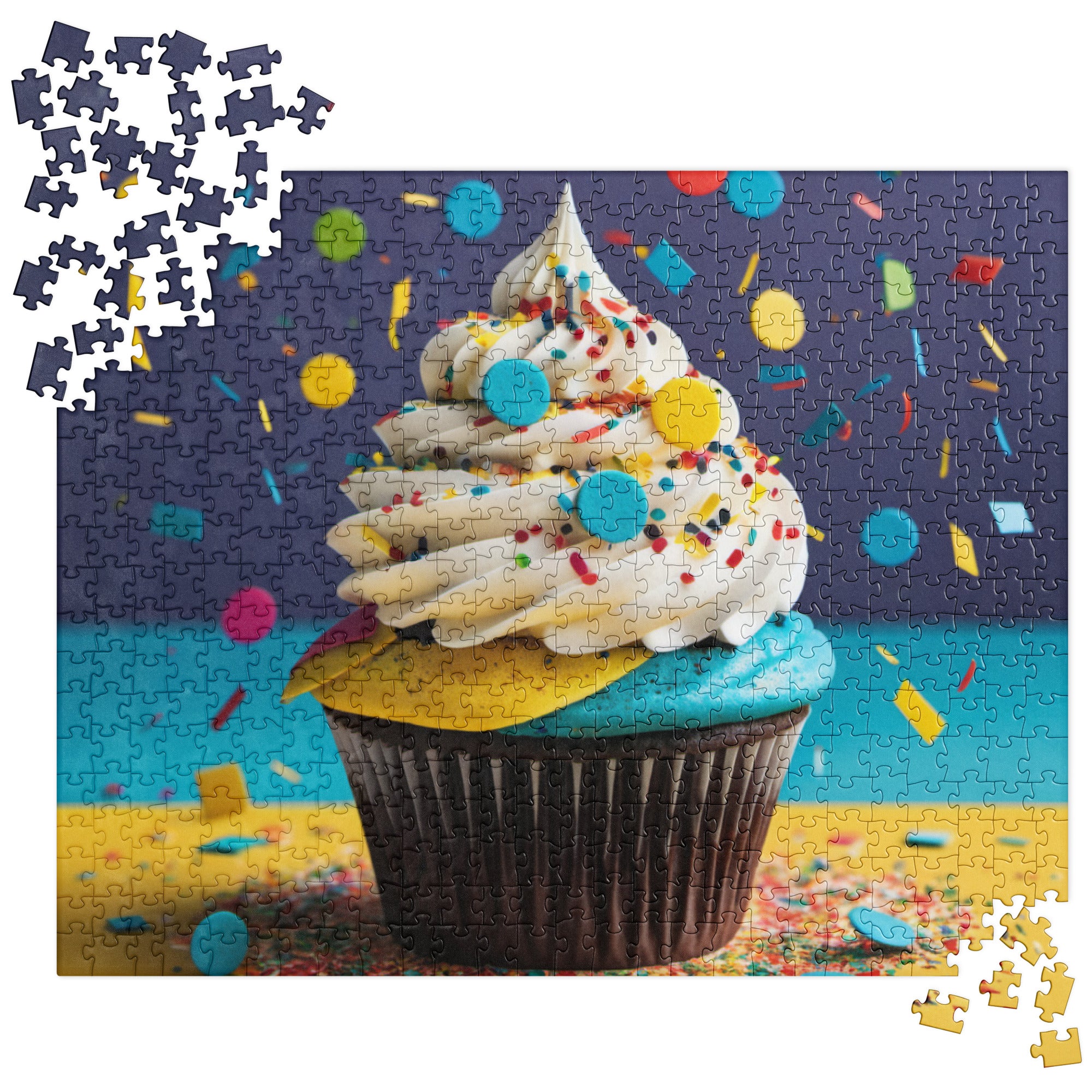 Confetti Cupcake Jigsaw puzzle – Baked Cravings