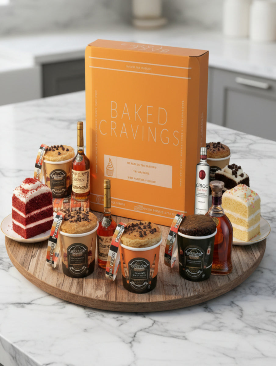 Boozy Cake in a Cup Gift Box — Baked Cravings